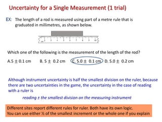 Uncertainties.pptx | Physics | Science