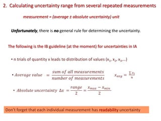 Uncertainties.pptx | Physics | Science