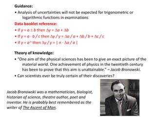 Uncertainties.pptx | Physics | Science