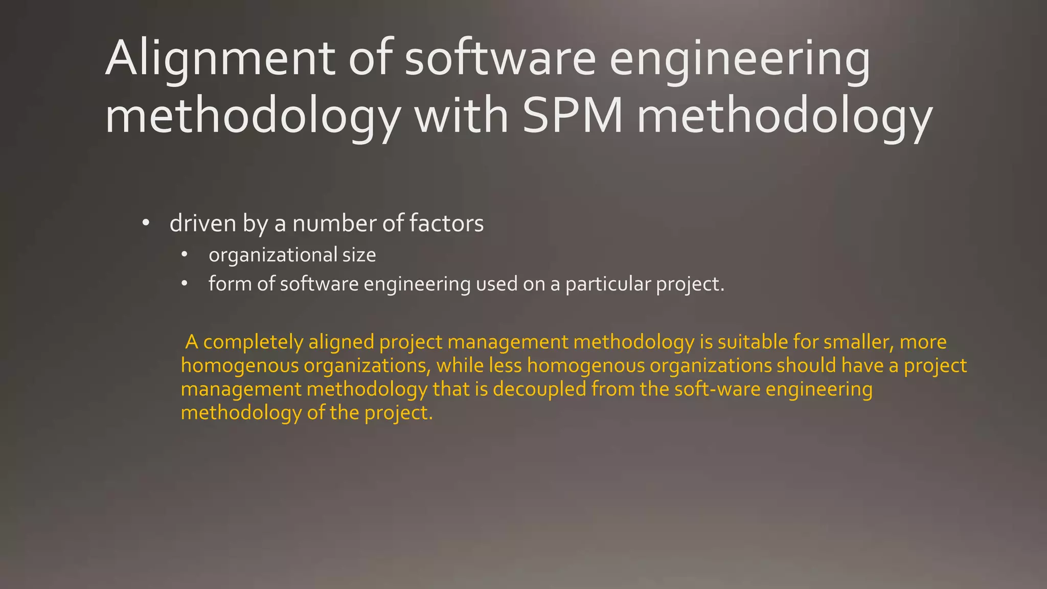 1.3 Approaches to Software Project Management.pptx | Computer Software and Applications | Computing