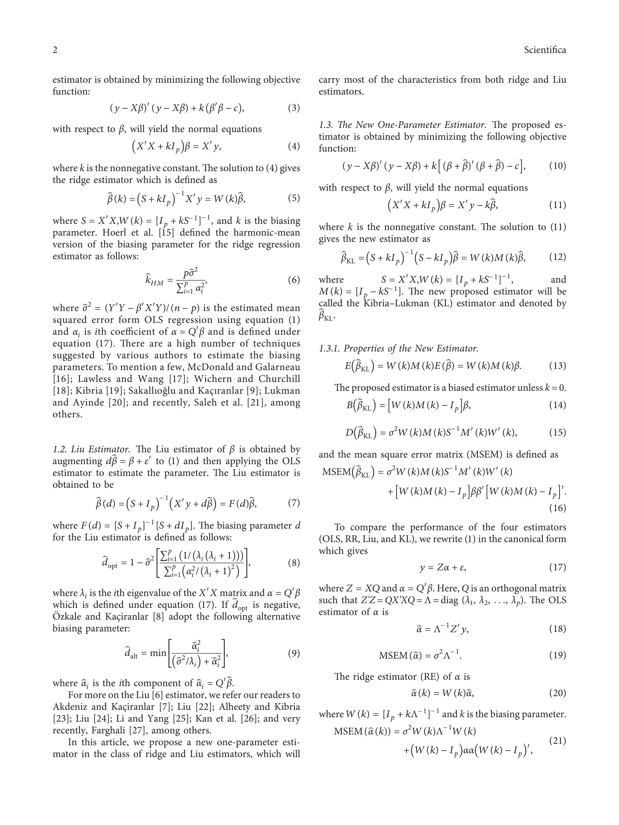 1.A New Ridge-Type Estimator for the Linear Regression Model.pdf | Science