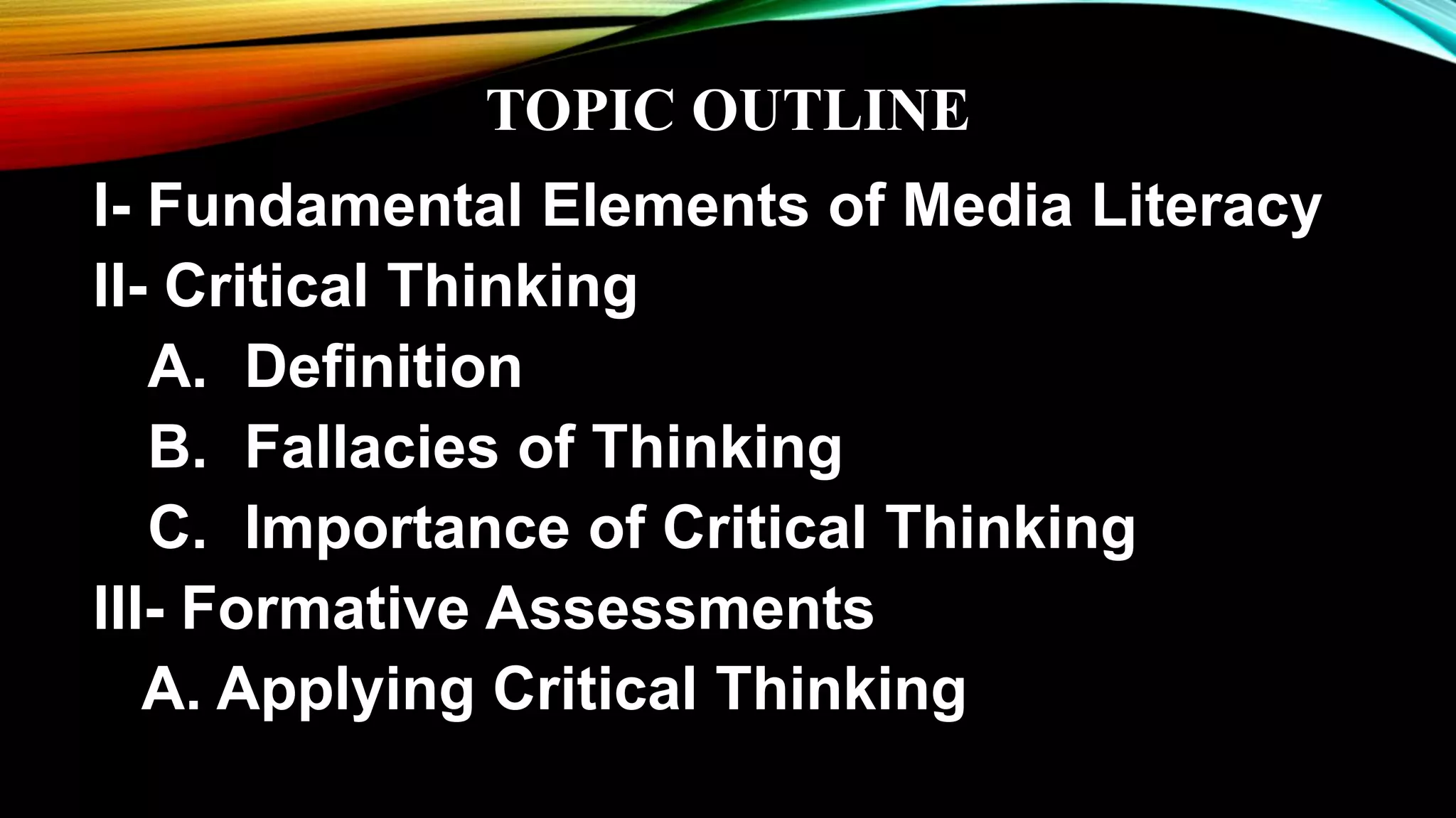 1. Introduction to MIL (Part 3)- Elements of Media Literacy and ...