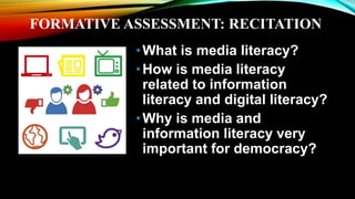 1. Introduction to MIL (Part 3)- Elements of Media Literacy and ...