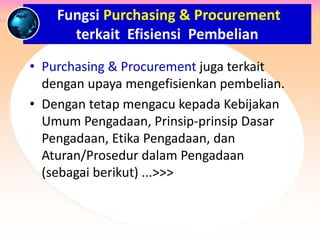 Aspek Strategis Manajemen Pembelian & Pengadaan _ Training PROCUREMENT ...