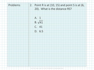 1.3 Distance and Midpoint Formulas | PPT