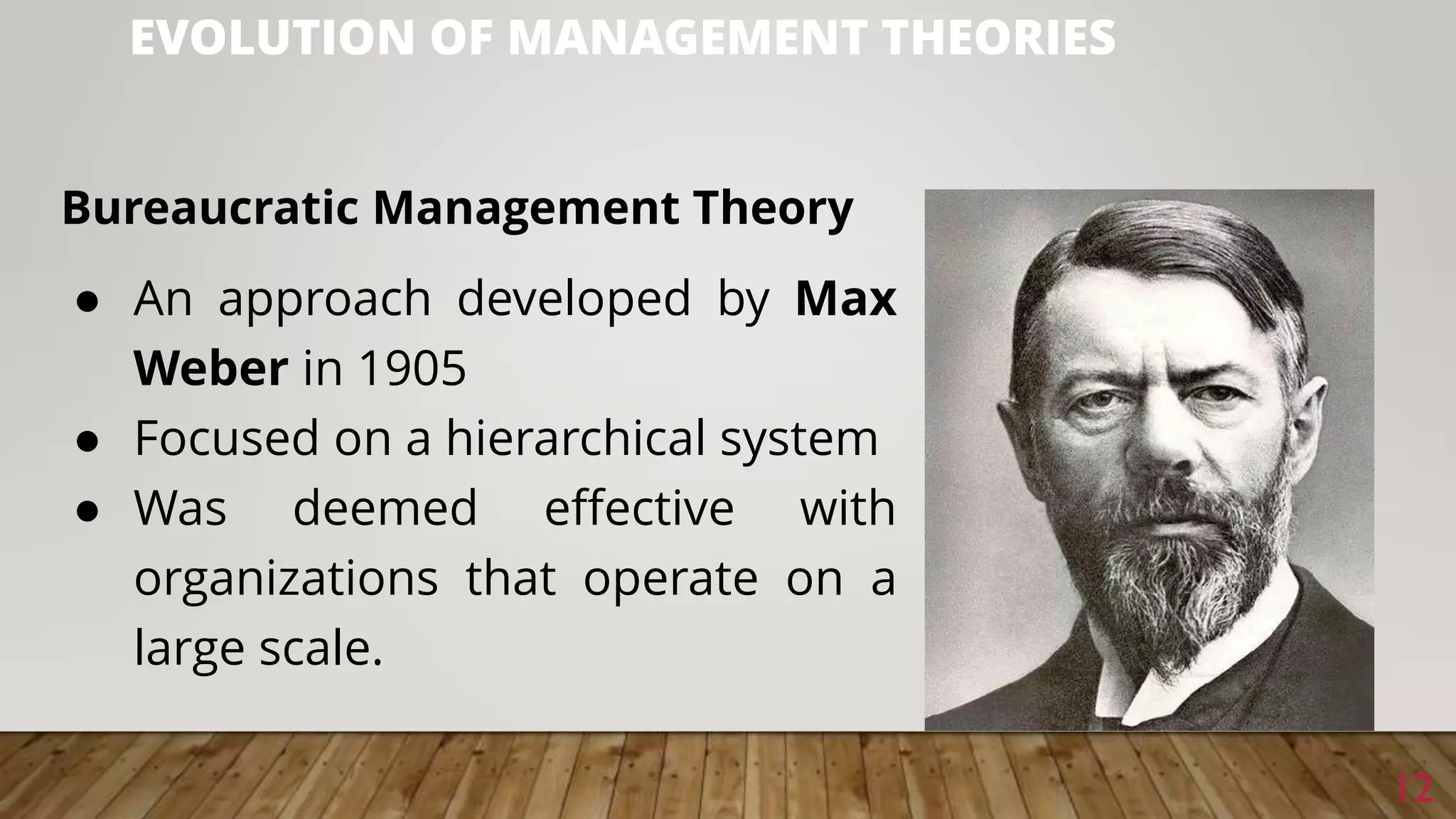 Evolution of Management Theories | PPTX