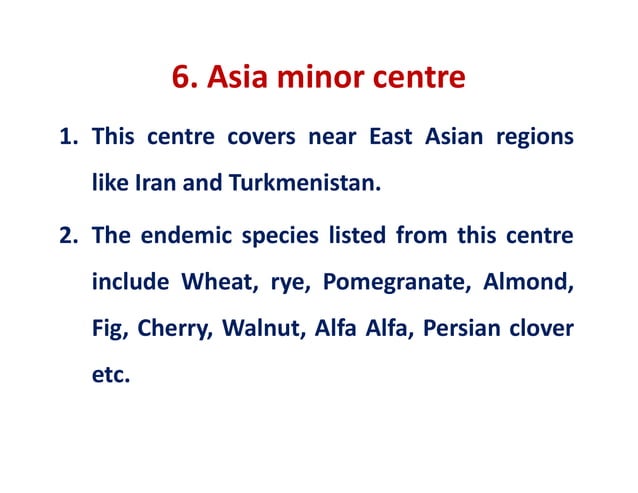1. Concept of Centres of Origin, their importance with reference to ...