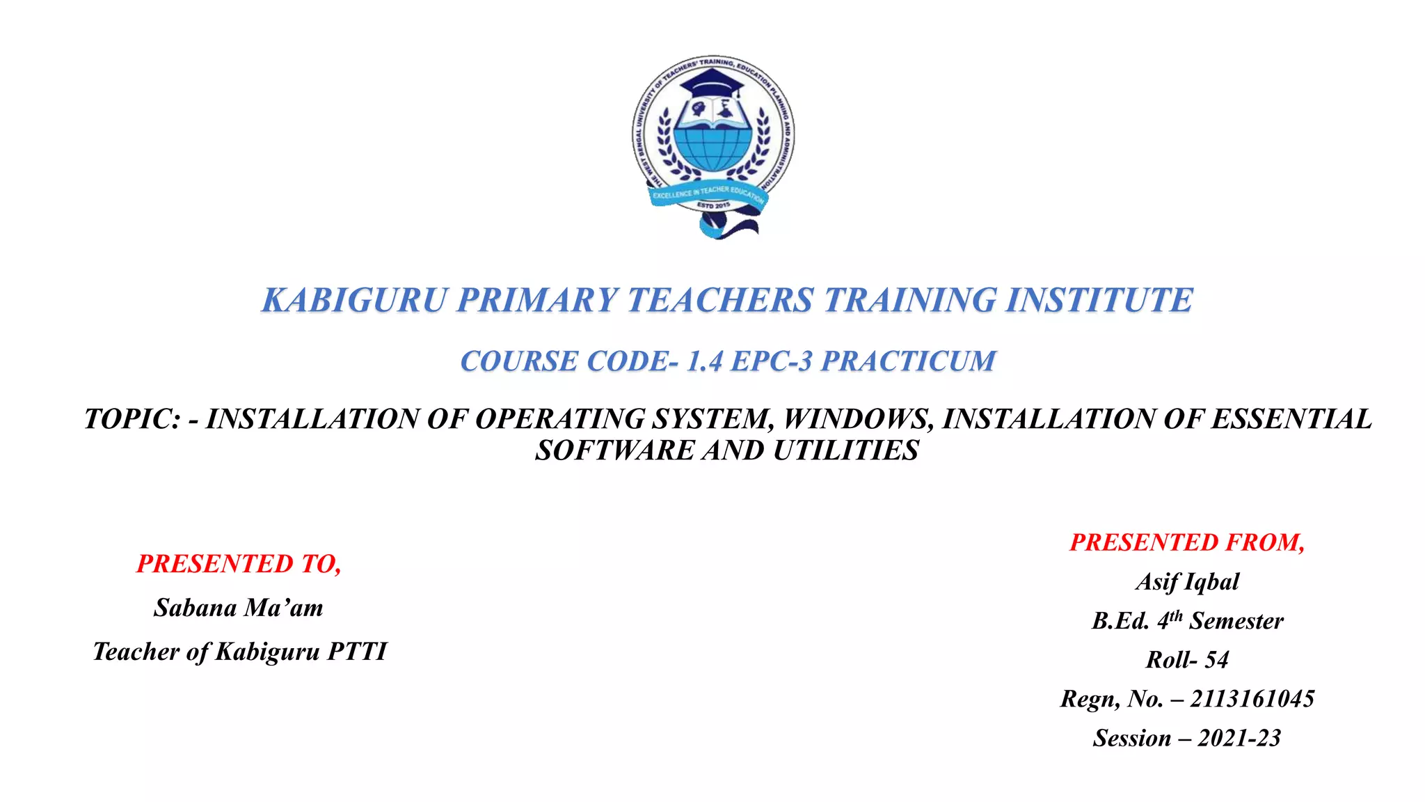 1.4 EPC-3 Practicum | PPTX