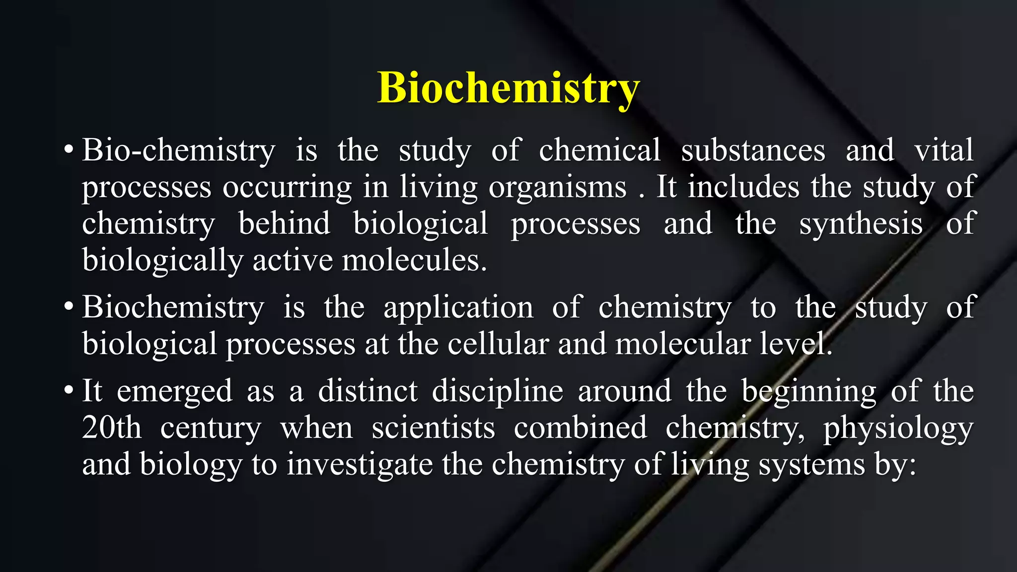 1. Introduction (Biochemistry) | PPT