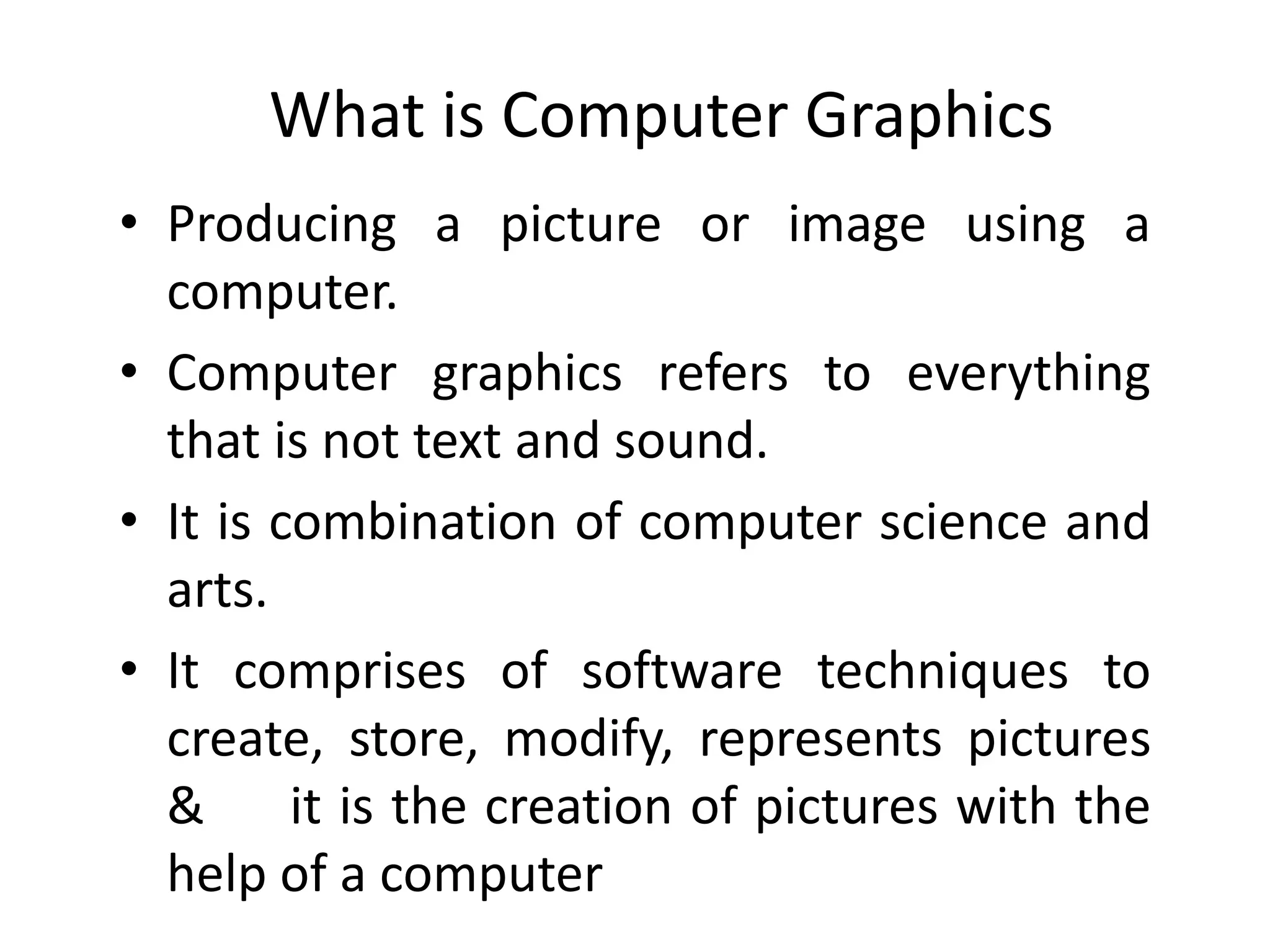 Computer graphics | PPTX