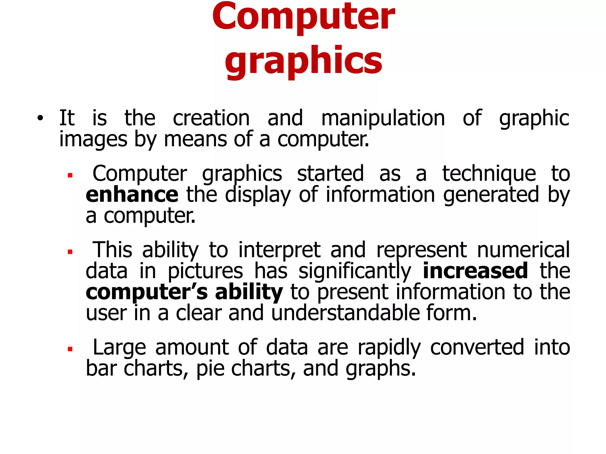 Computer graphics | PPTX
