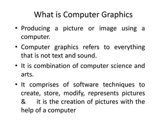 Computer graphics | PPTX