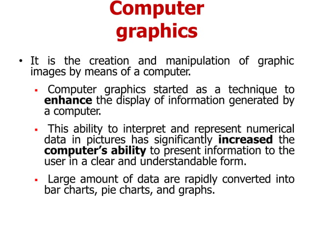 Computer graphics | PPTX