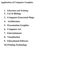 Computer graphics | PPTX