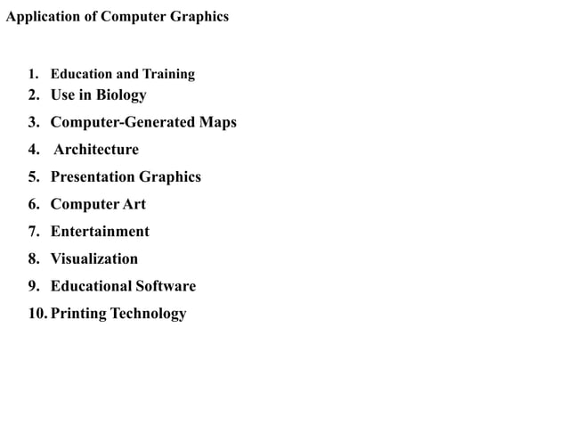 Computer graphics | PPTX