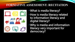 1. Introduction to MIL (Part 3)- Elements of Media Literacy and ...