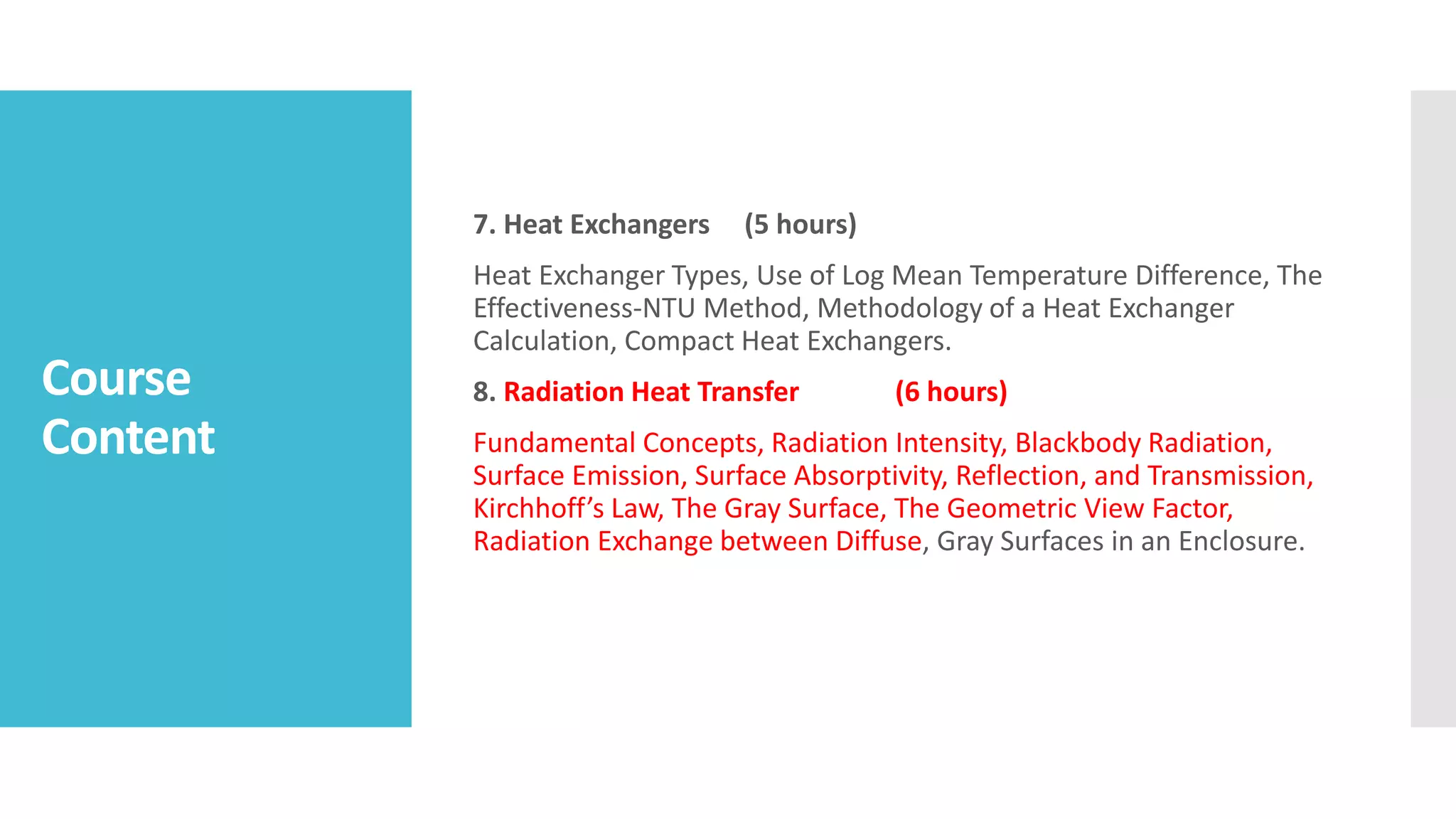 1. Course outline - Heat Transfer.pptx