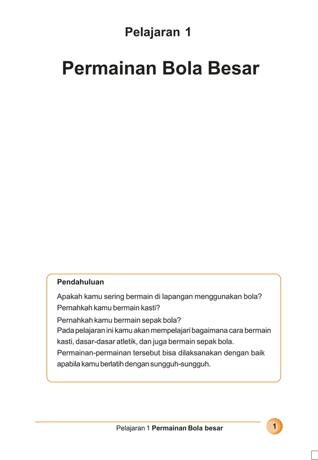 1. Materi PJOK Kelas 4 Pelajaran 1 Permainan Bola dan Dasar Atletik.docx