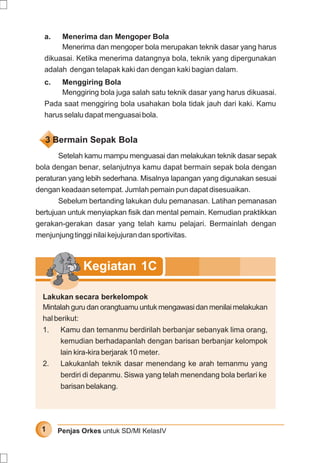 1. Materi PJOK Kelas 4 Pelajaran 1 Permainan Bola dan Dasar Atletik.docx