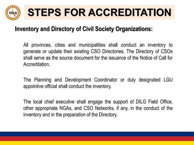 1.-Guidelines-on-Accreditation-of-CSOs-LSB-Representation_DILG-MC.pptx ...
