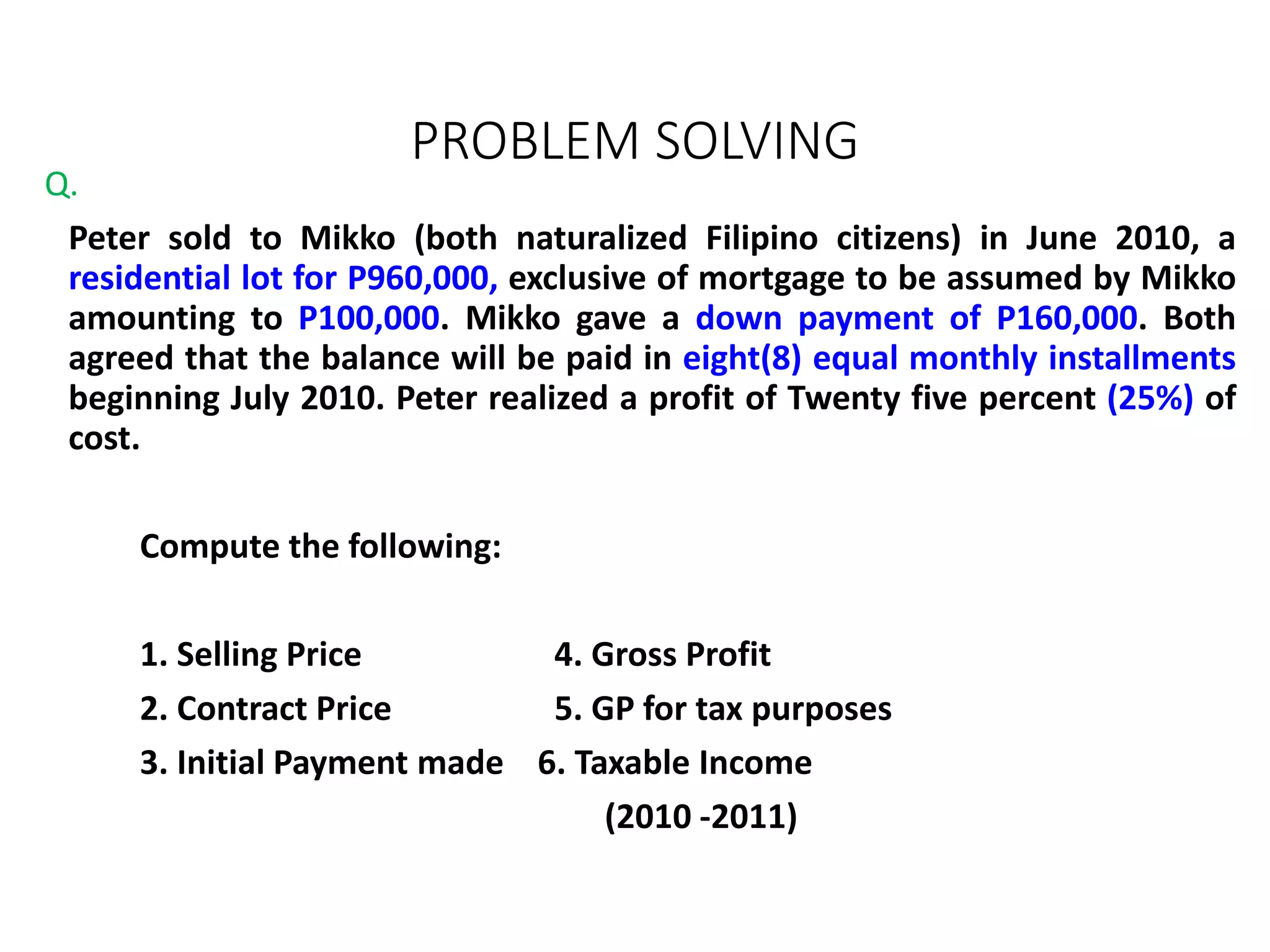 1.4 Real-Estate-Taxation with Problems and Answers - REB.pptx