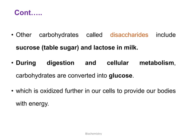 Introduction of carbohydrate.pptx | Chemistry | Science