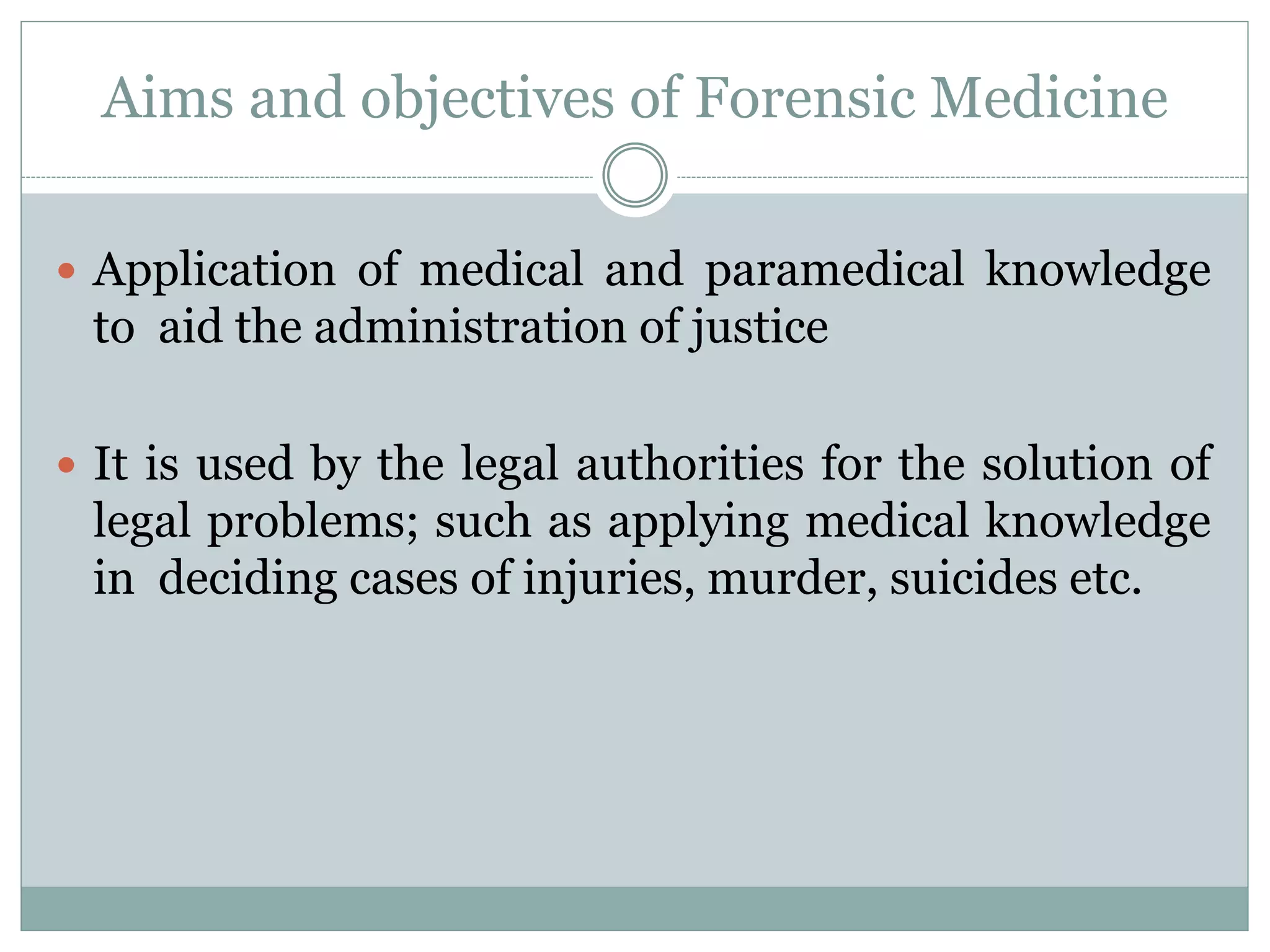 1. Introduction to Forensic medicine and its branches.pptx