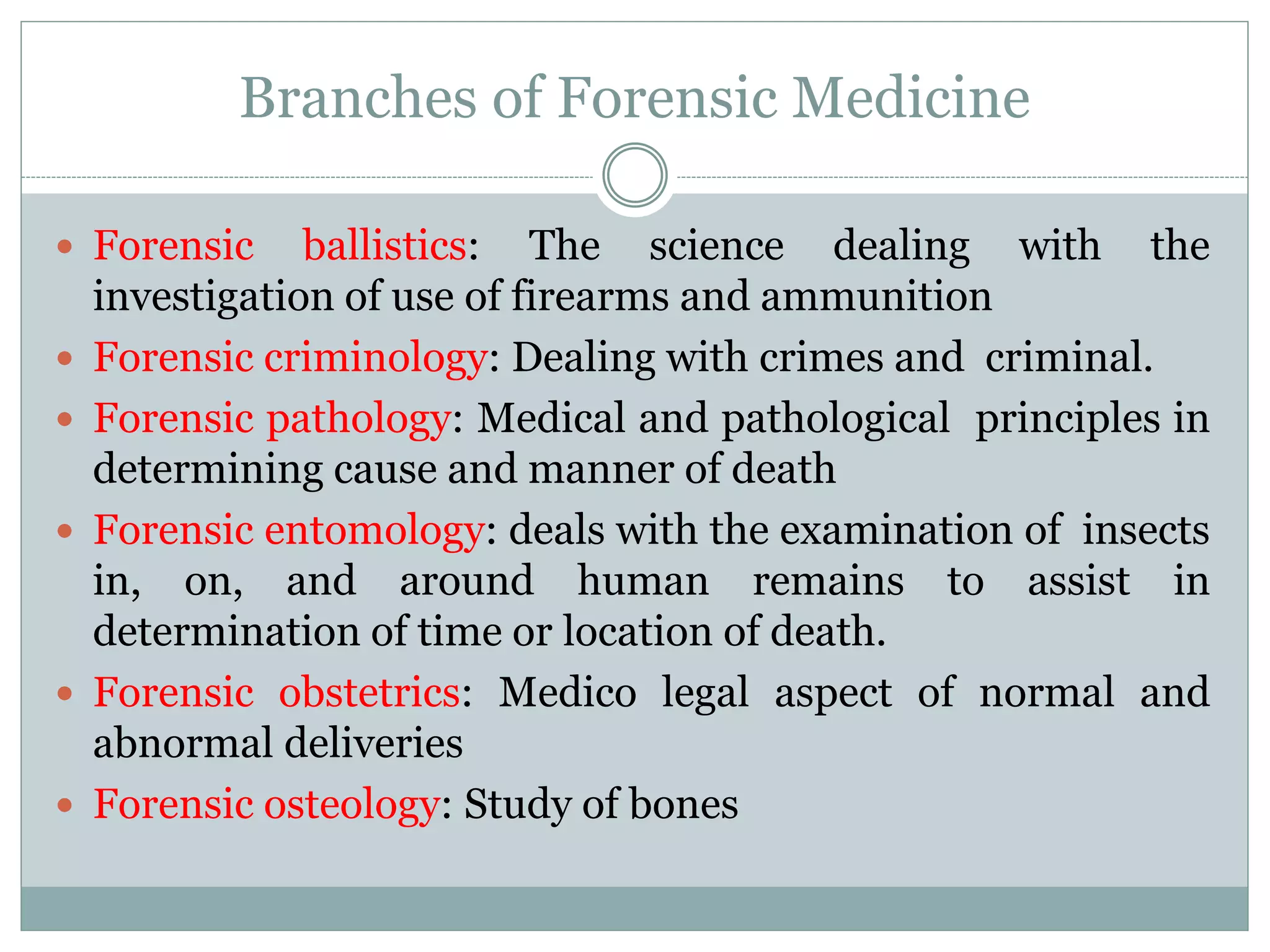 1. Introduction to Forensic medicine and its branches.pptx