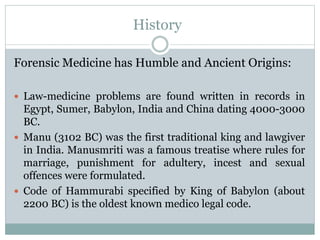 1. Introduction to Forensic medicine and its branches.pptx