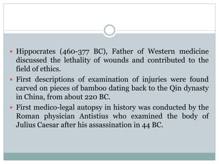 1. Introduction to Forensic medicine and its branches.pptx