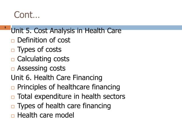 1. Introduction to Health Economics.ppt | Healthcare Industry | Industries
