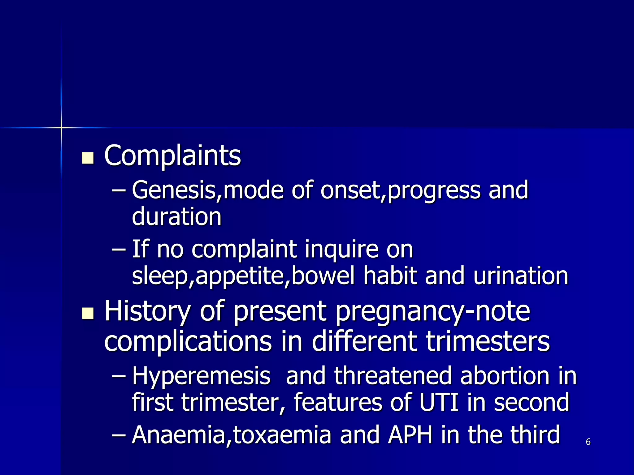 1. Terminology and History taking and exam in OBSGYN.ppt | Pregnancy ...