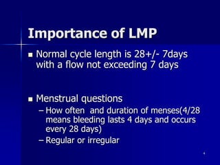 1. Terminology and History taking and exam in OBSGYN.ppt | Pregnancy ...