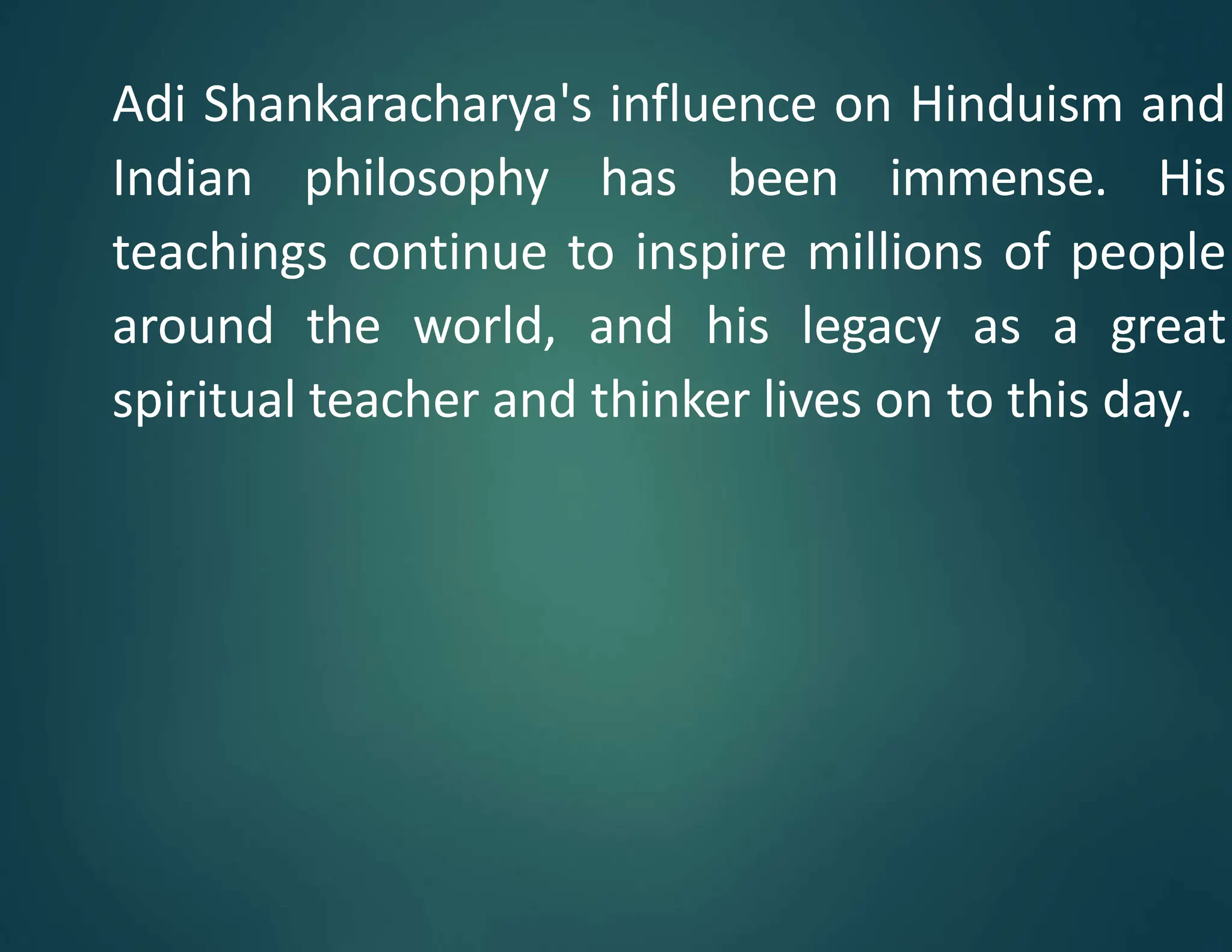 Adi Shankaracharya life history and his teachings | PPTX