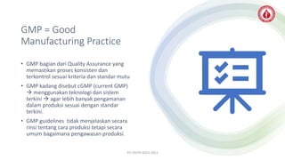 1. GMP OF RECOVERED PLASMA PRODUCTION FOR FRACTIONATION PIT PDTDI 2023 ...