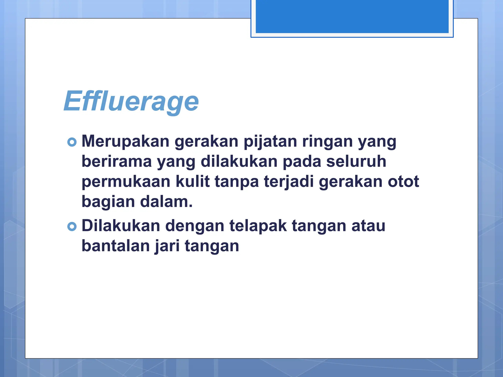 Gerakan Effleurage Massage Olahraga.ppt