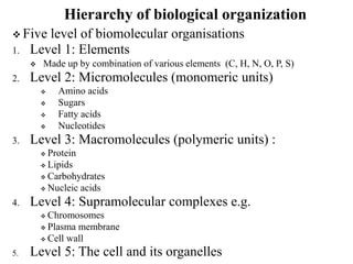 1. Introduction to structure of biomolecules lecture Lecture 2-1.pptx