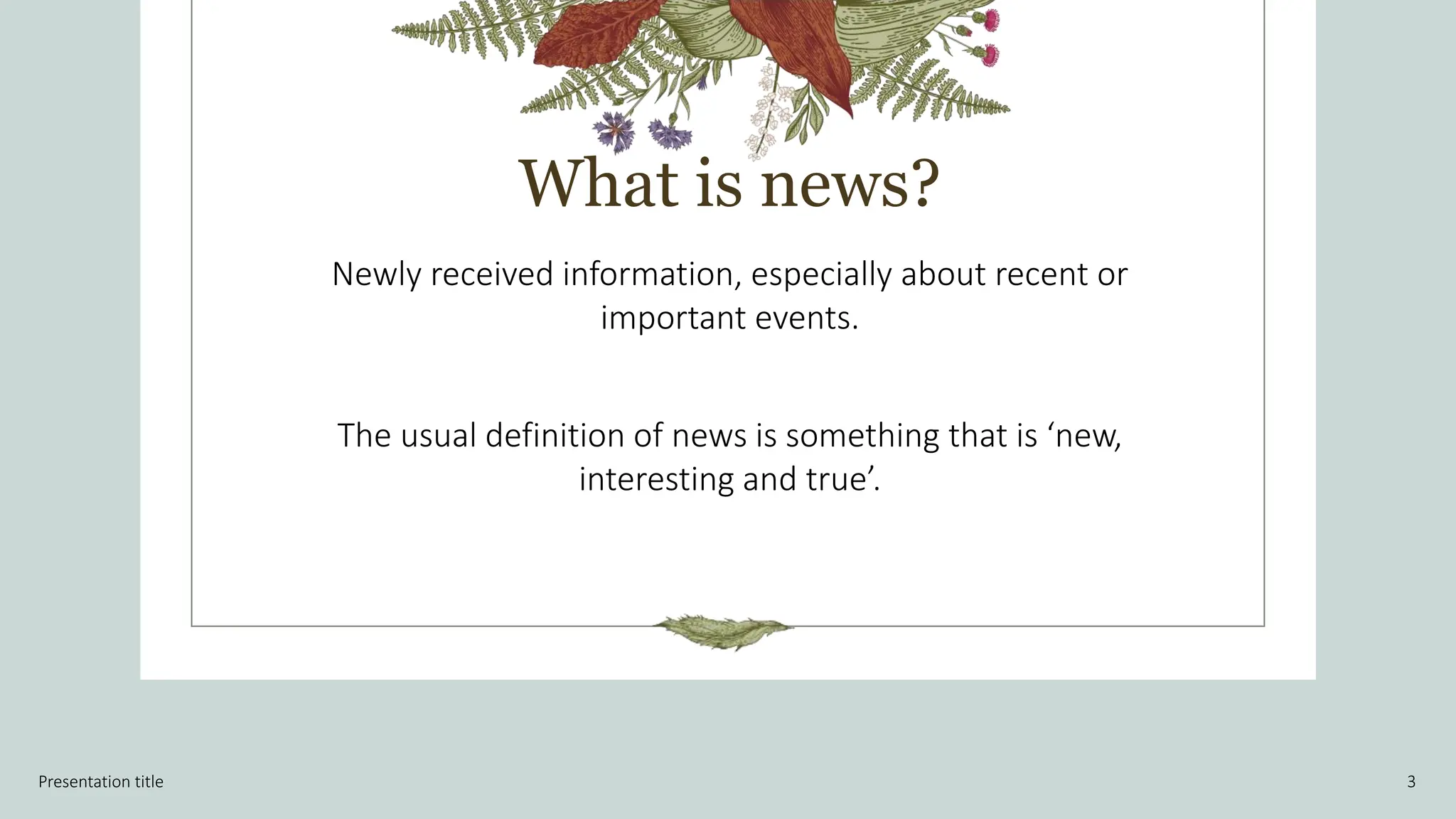 1. ENGLISH IN JOURNALISM - WRITING HEADLINES AND ANALYZING NEWSPAPER ...