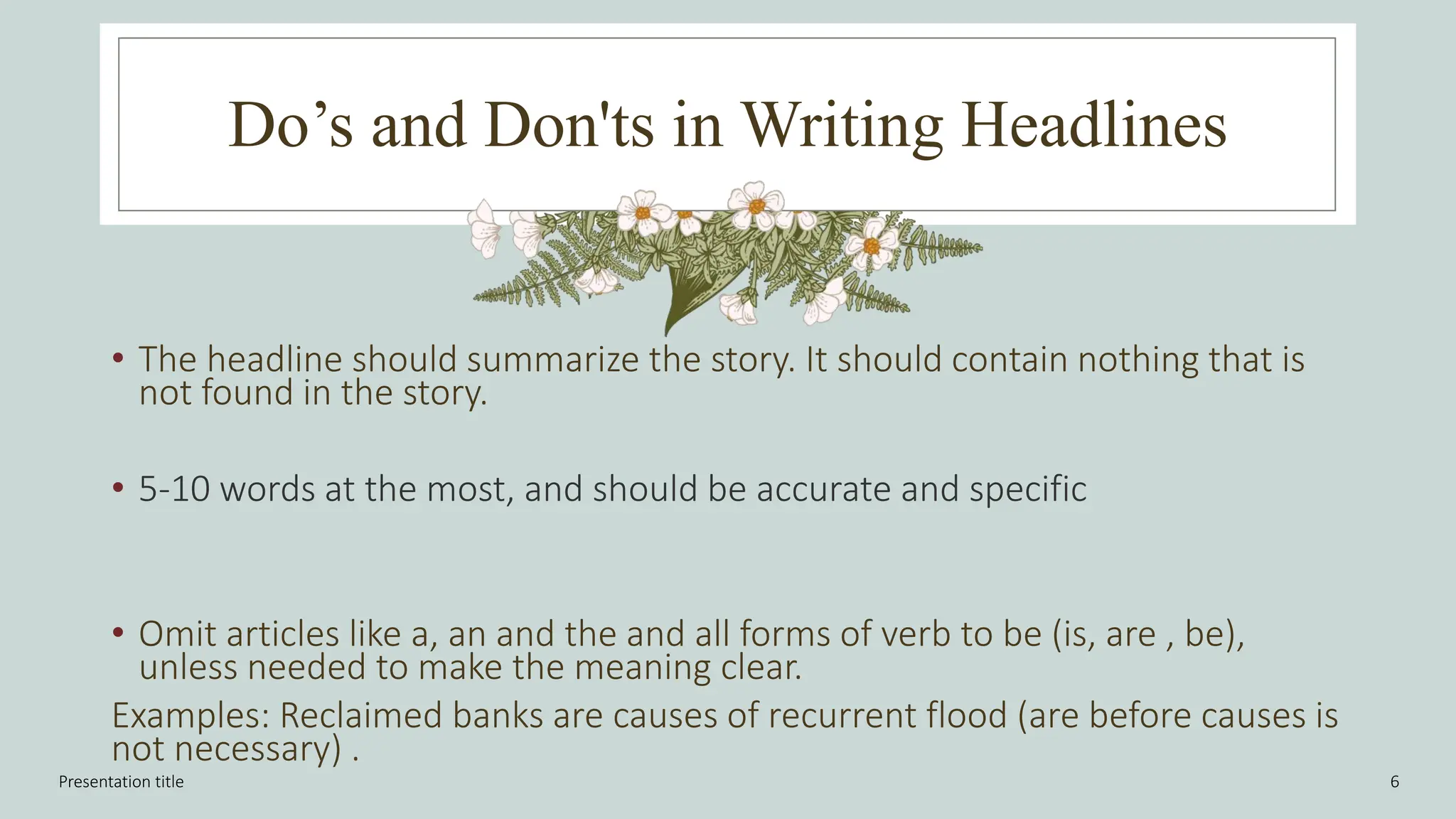 1. ENGLISH IN JOURNALISM - WRITING HEADLINES AND ANALYZING NEWSPAPER ...