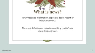 1. ENGLISH IN JOURNALISM - WRITING HEADLINES AND ANALYZING NEWSPAPER ...