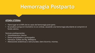 Hemorragia Postparto | PPTX