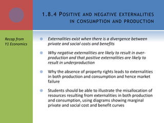 1.8.4 Positive and negative externalities in consumption and production ...