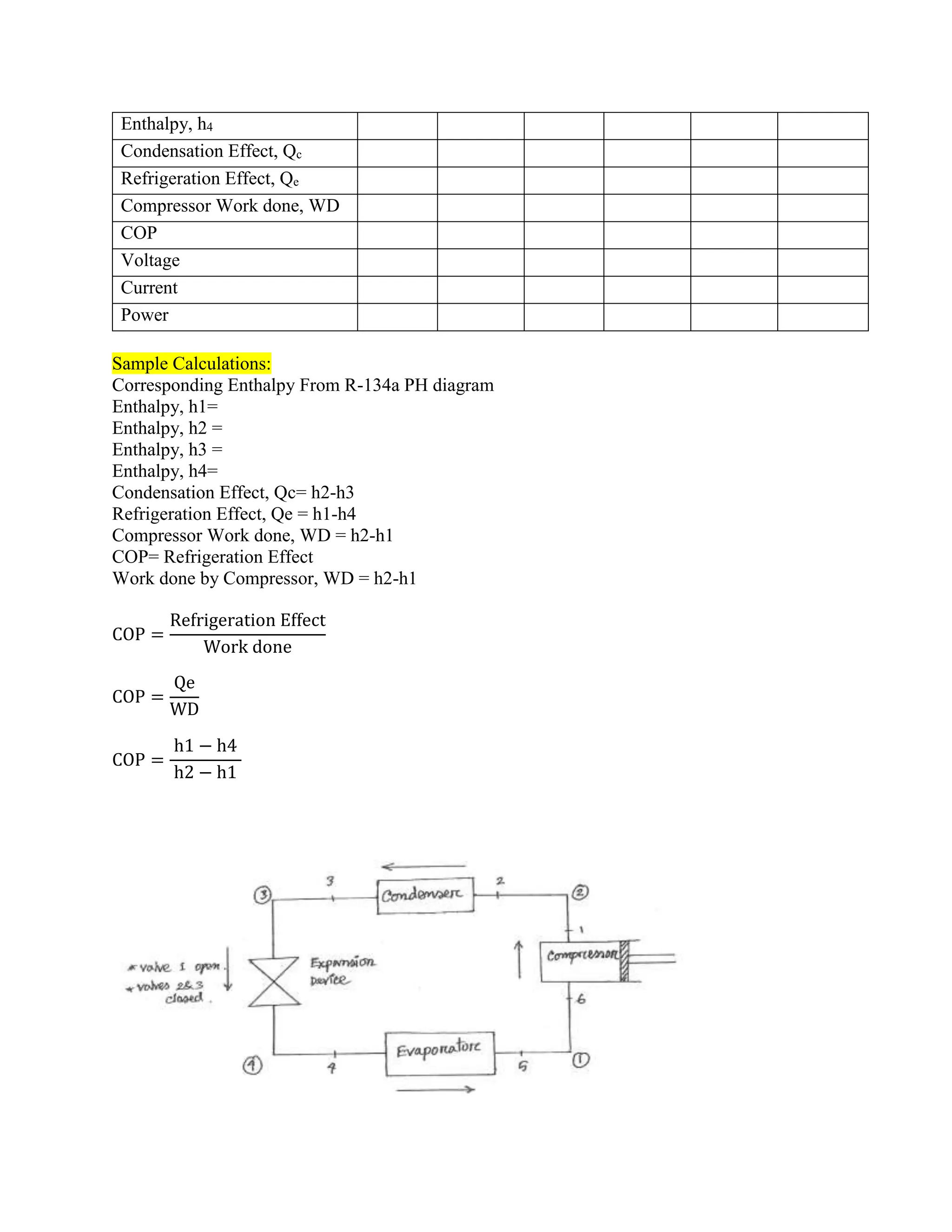 1. Study the vapor compression refrigeration cycle.docx