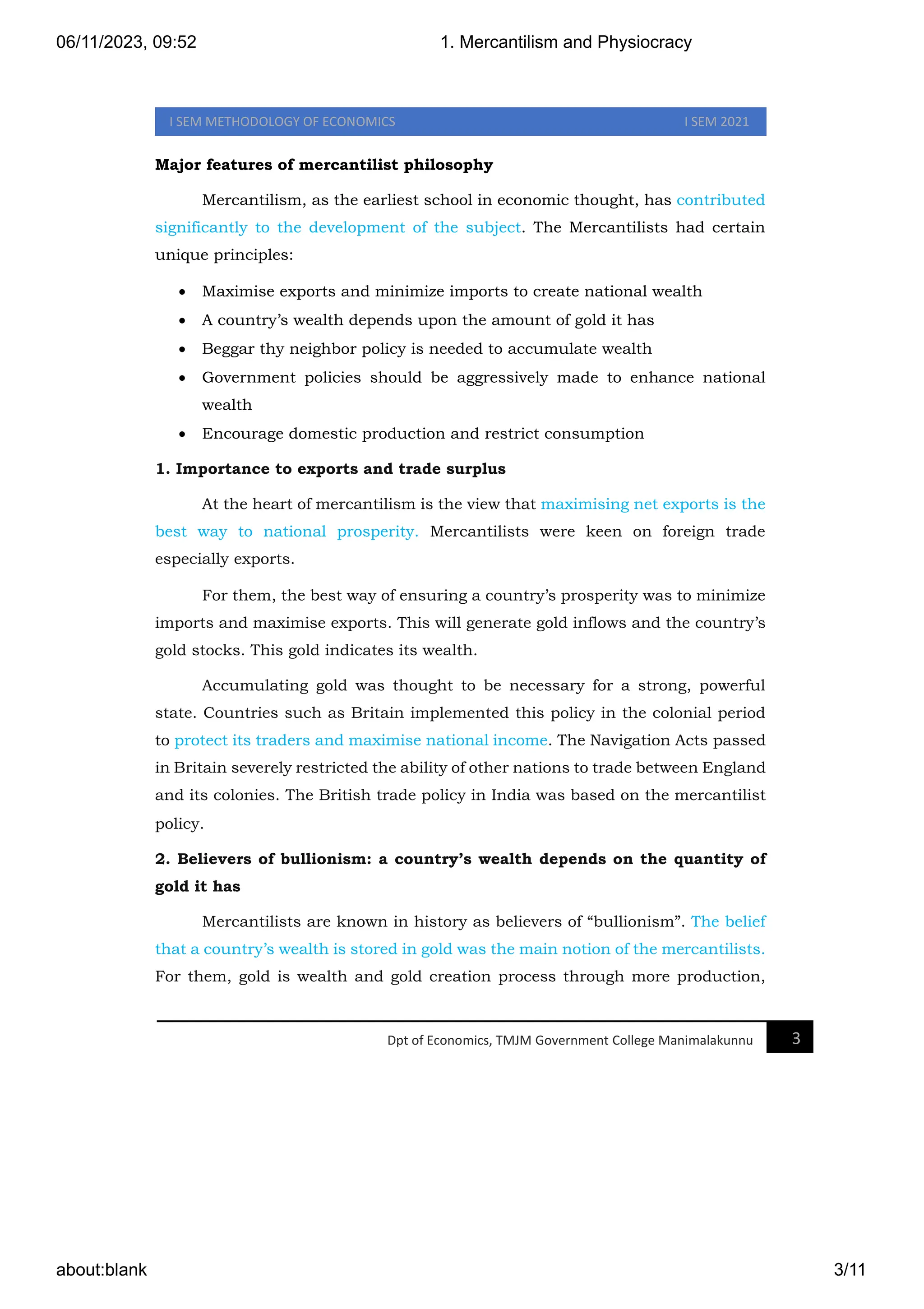1. Mercantilism and Physiocracy.pdf