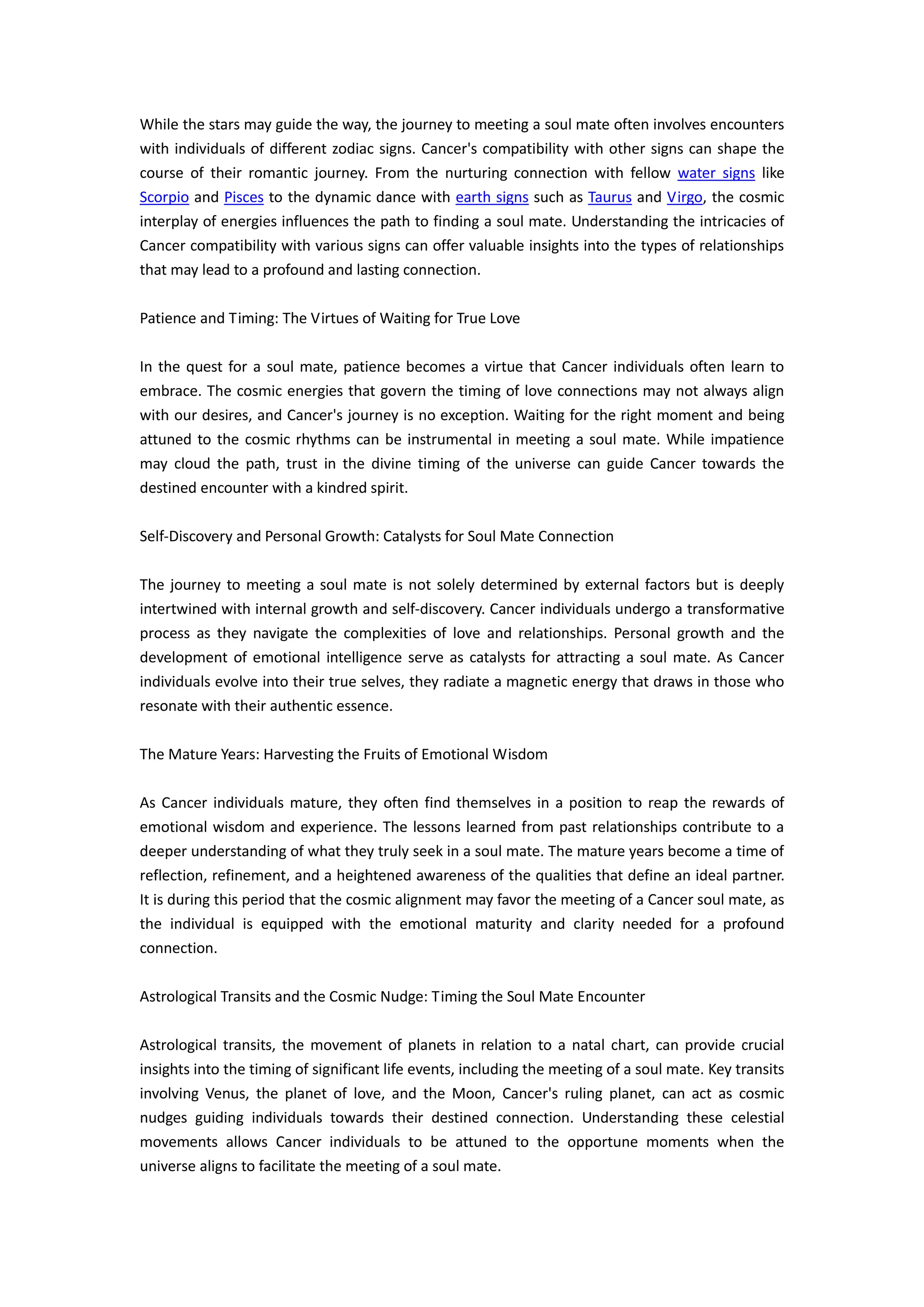 what age will Cancer meet their soulmate | DOC