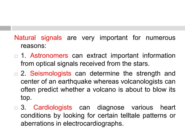 1. Classification and Characteristics of signals.ppt | Physics | Science