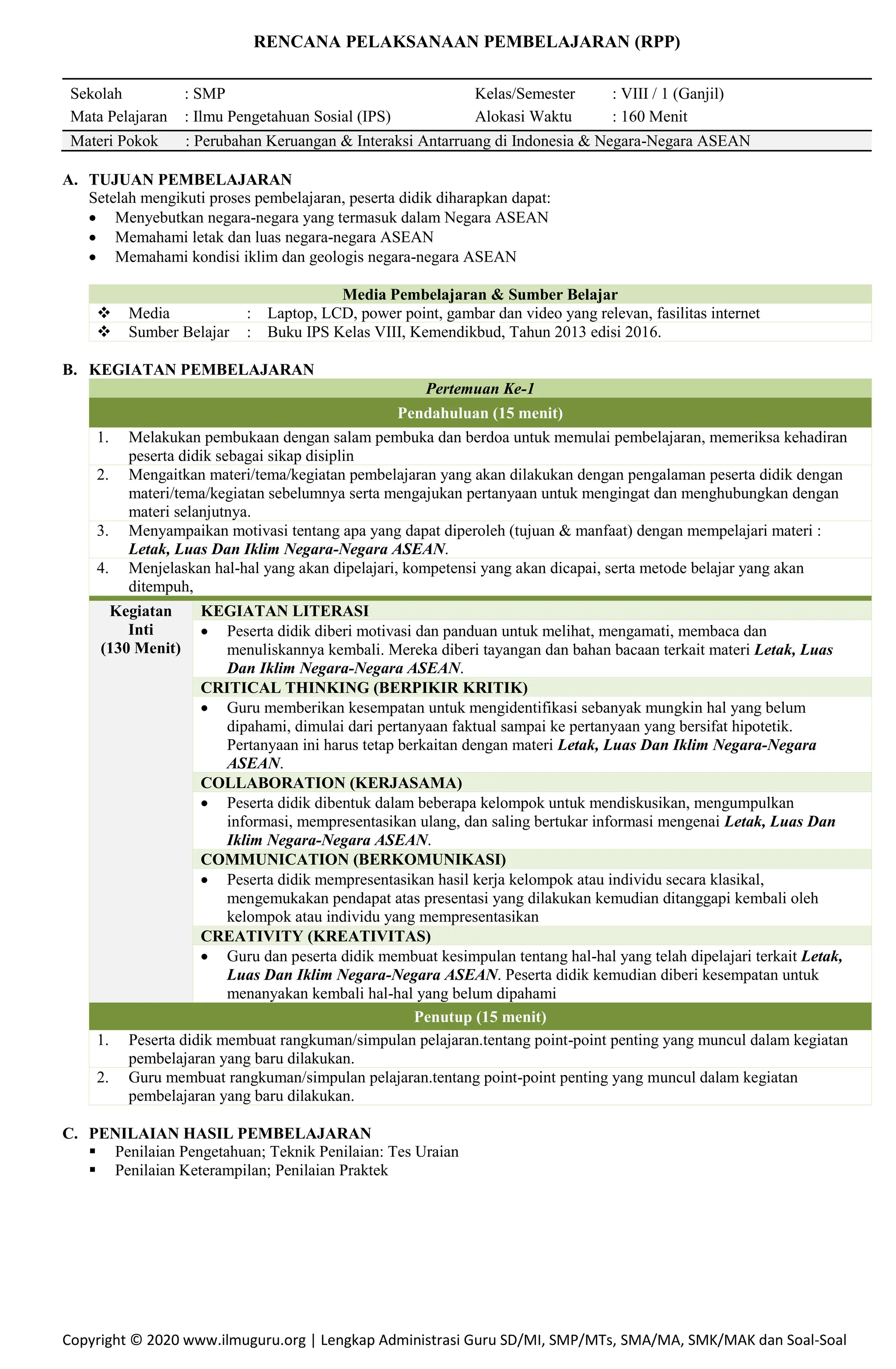 1.1 RPP I IPS Kelas 8 - www.ilmuguru.org.docx