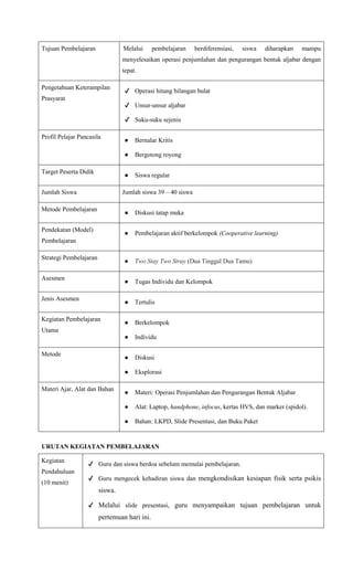 1.2 MODUL AJAR - PENJUMLAHAN DAN PENGURANGAN SUKU BANYAK.docx
