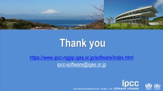 Overview of the IPCC Inventory Software for National Greenhouse Gas ...