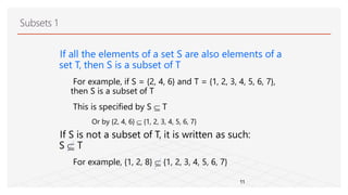 Set theory- Introduction, symbols with its meaning | PPTX